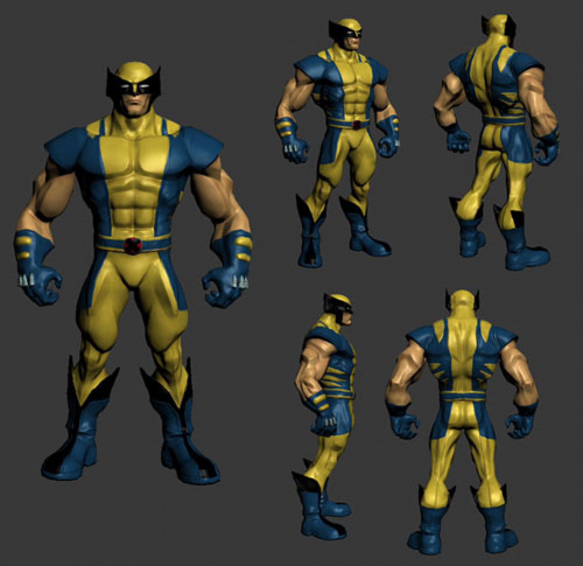 Wolverine Character Design ZBrush 2009