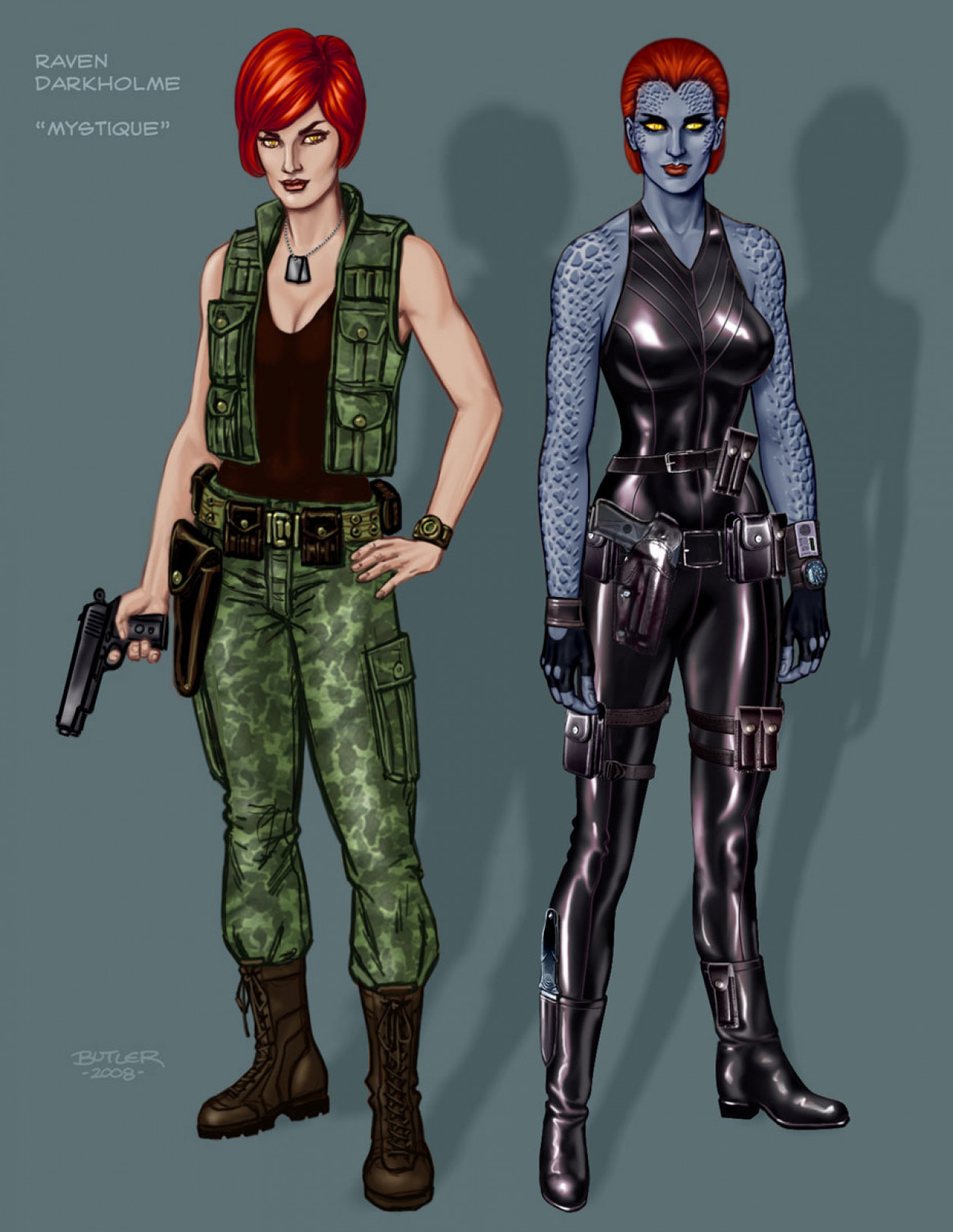 Raven Darkholme Character Design Photoshop 2009